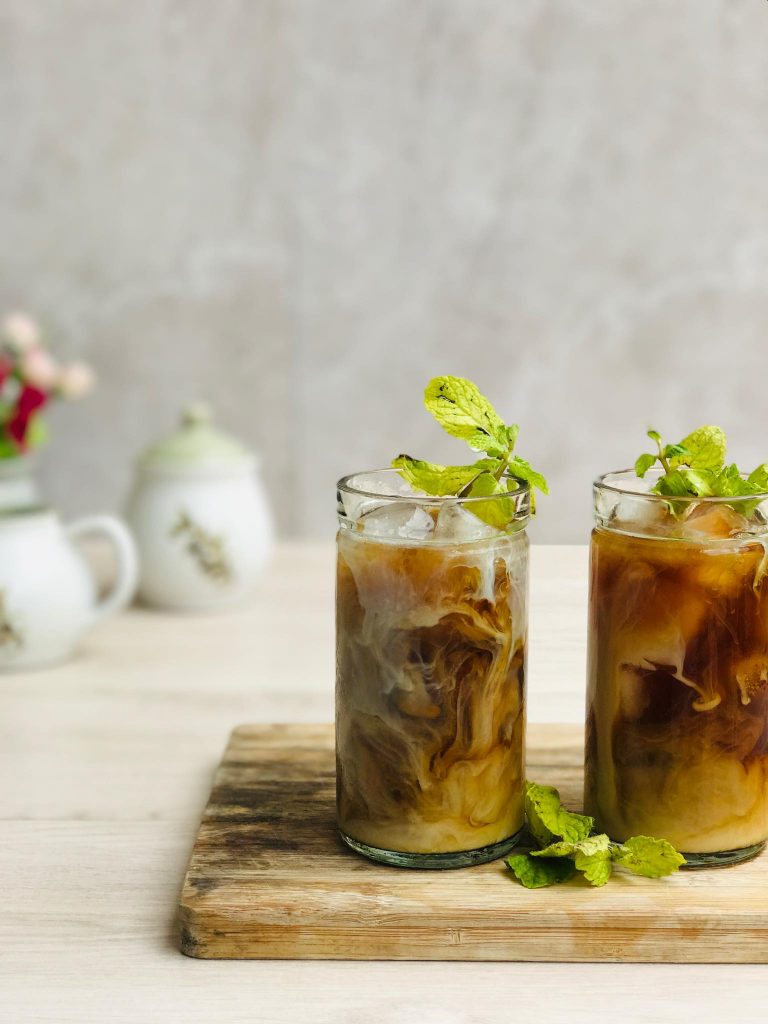 Fresh Mint Iced Coffee – Food Thinkers