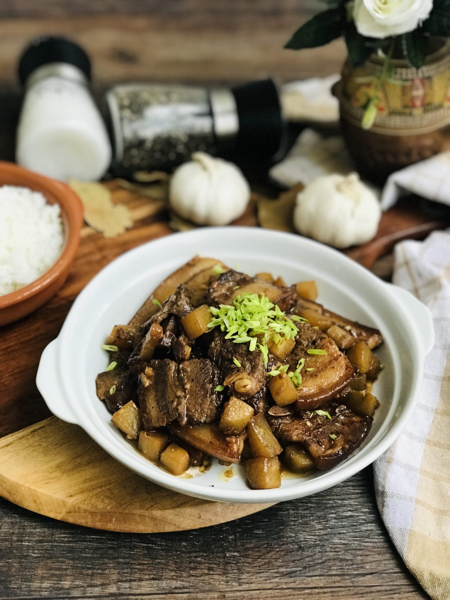 Pork Adobo with Sayote and Rice – Food Thinkers