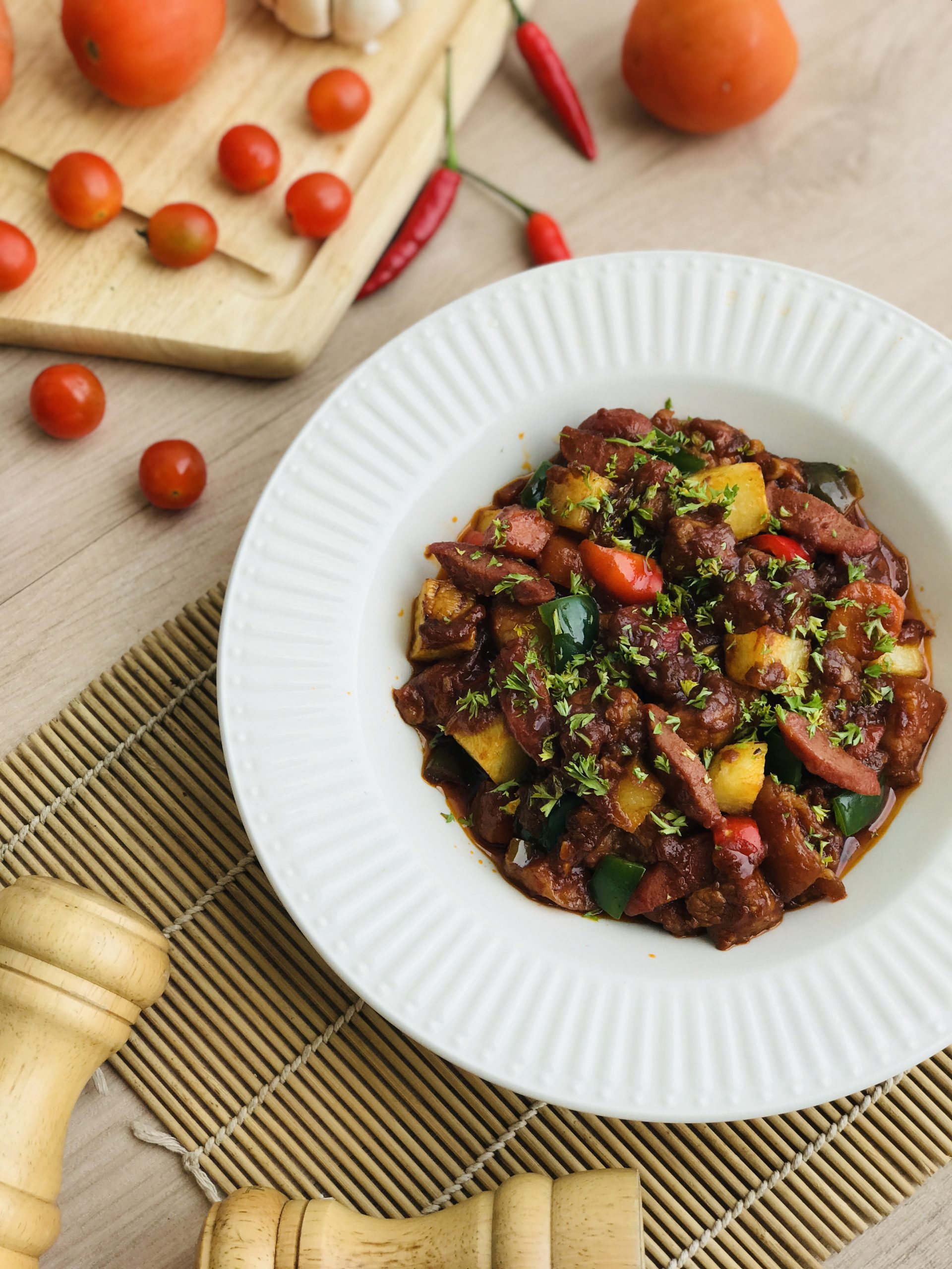 Pork Menudo (made with homemade tomato sauce) – Food Thinkers